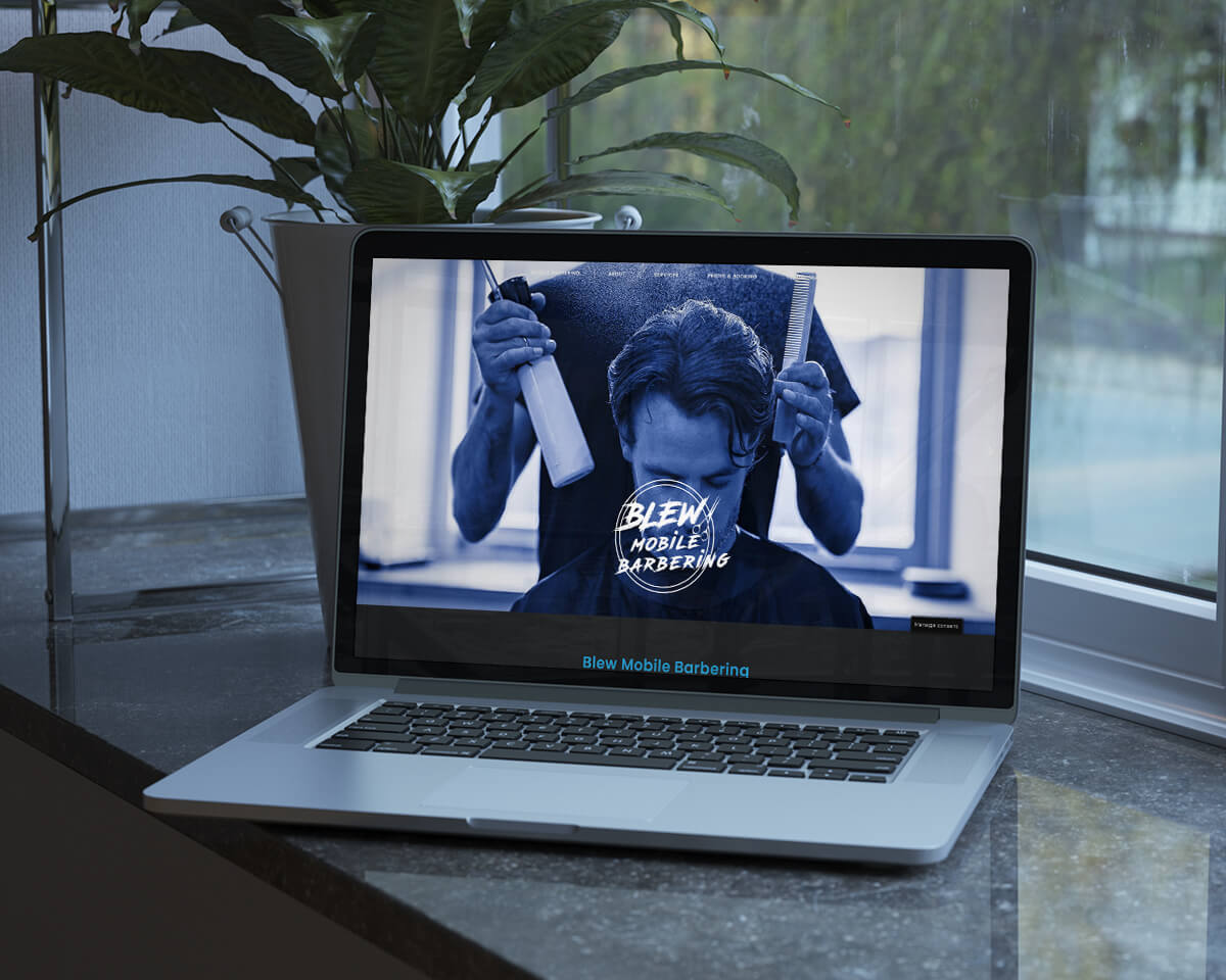 Blew Mobile Barbering - Majik Websites